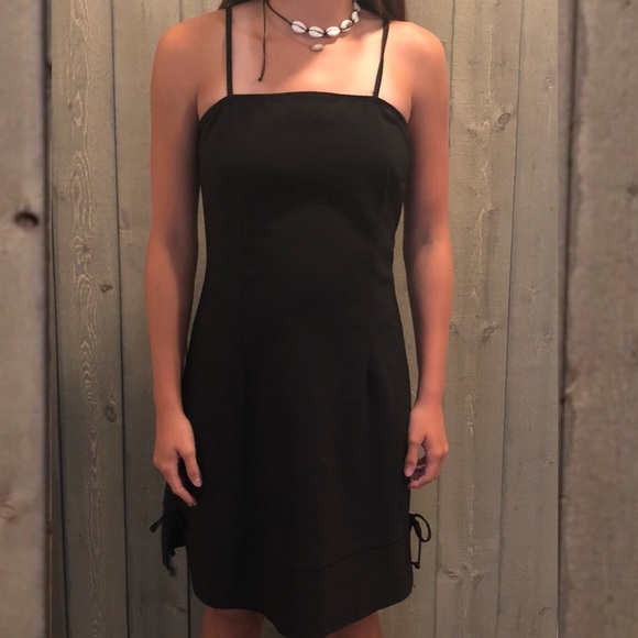 Vintage | Dresses | Vintage Taboo Lbd Little Black Dress Square Neck ...